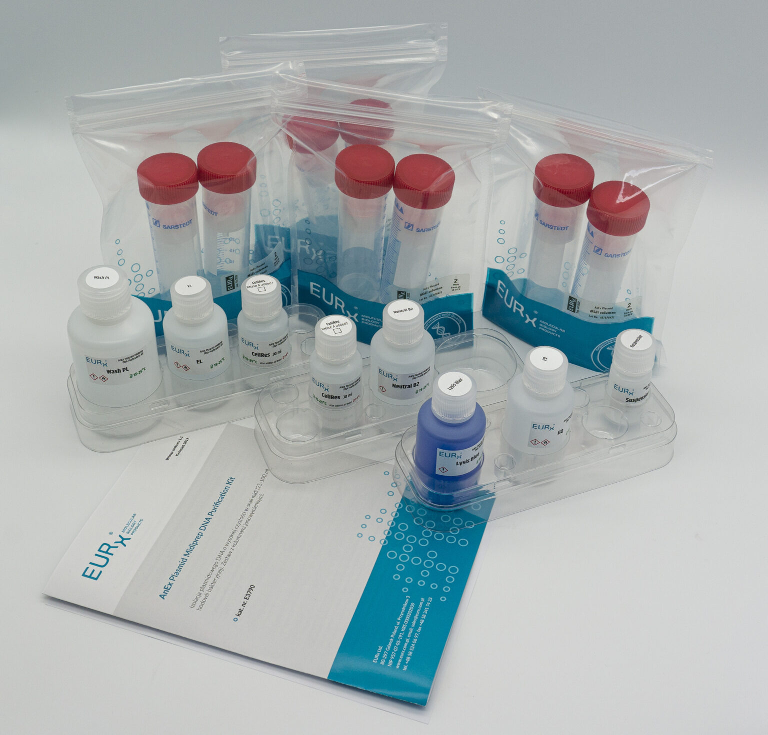 AnEx Plasmid Midiprep DNA Purification Kit - EURx